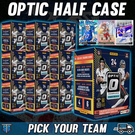 Break 672 Nfl Optic Blaster Half Case Pick Your Team Stomp Trading Cards