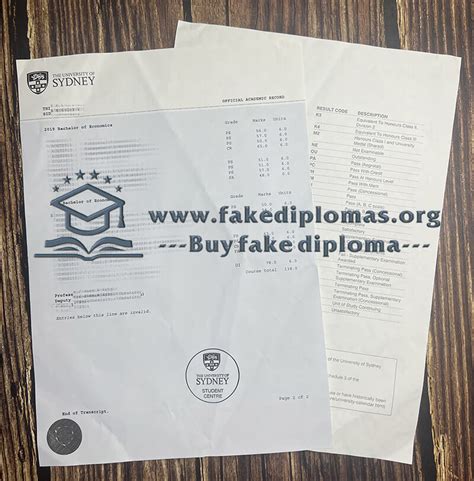 How To Get A University Of Sydney Fake Transcript