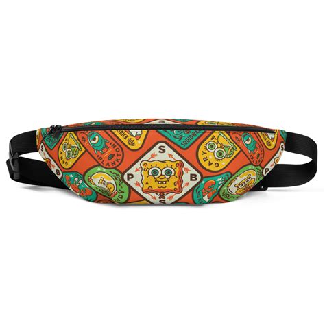 Spongebob Squarepants Sponge On The Run Badges Premium Fanny Pack Paramount Shop