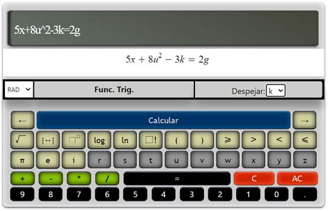 Calculadora De Despejes Despejar Ecuaciones O Fórmulas Online
