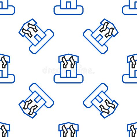 Line Arson Home Icon Isolated Seamless Pattern On White Background