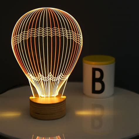 Hot Air Balloon Table Lamp Is A Fun And Alluring D Light Tricking Eye Into Thinking That There