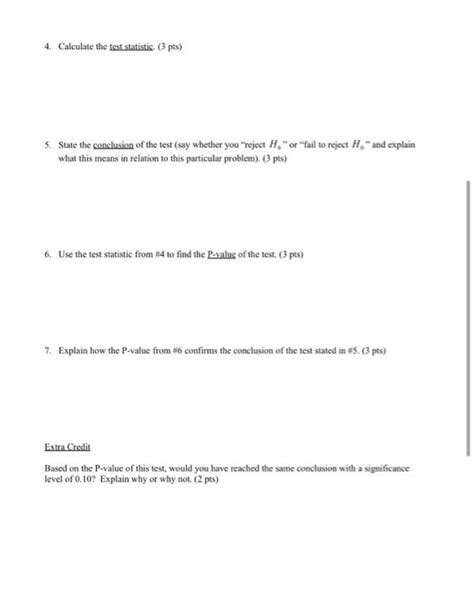 solved math 110 lab assignment 12 testing a claim about