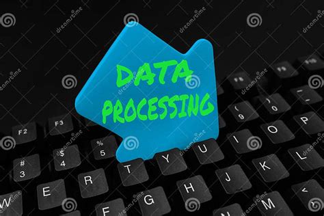 Sign Displaying Data Processing Internet Concept Collection And Manipulation Of Items Of Data