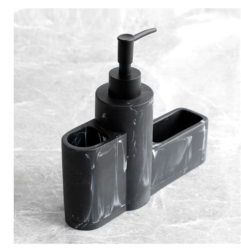 2 в 1 Дозатор за кухненски сапун с държач за гъба Дозатор за течности за миене на съдове за
