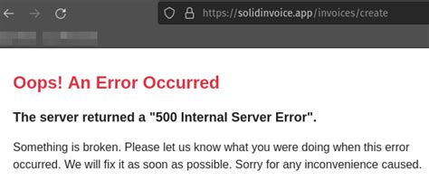 Error On Creating New Invoice Issue SolidInvoice SolidInvoice GitHub