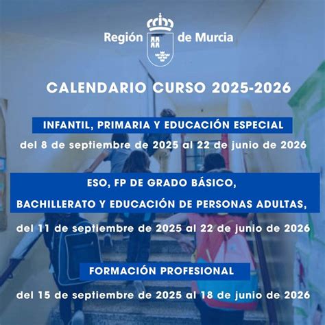 Calendario Escolar 20252026 En Murcia 🗓️ 🏕️☀️