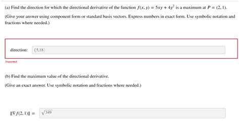 solved a find the direction for which the directional