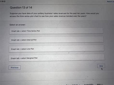 Solved Suppose You Have Data Of Your Pottery Business Sales