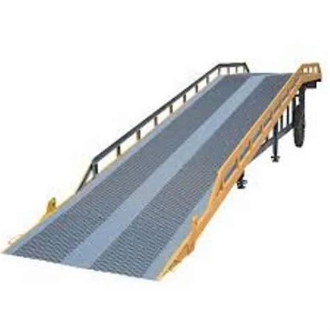 Mild Steel Mobile Dock Ramp For Material Loading Unloading Size Capacity 10000 KG At Rs