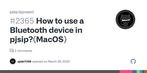 How To Use A Bluetooth Device In Pjsip MacOS Issue Pjsip Pjproject GitHub