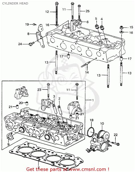12010pa0010 Cylinder Head Assy Honda Buy The 12010 Pa0 010 At Cmsnl