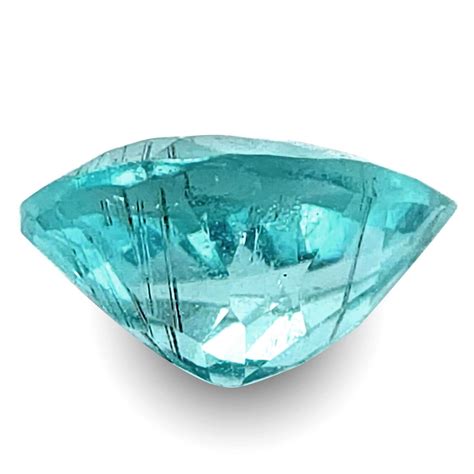 Natural Blue Mozambique Paraiba Tourmaline Stone 086 Carats With Gia