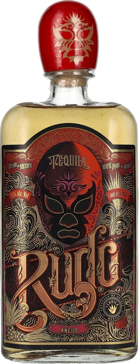 Rudo Tequila AÑejo 100 Puro De Agave 35 Vol 07l Amazones