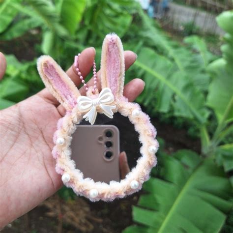 Jual Cermin Mini Kawat Bulu Rabbit Manik Shopee Indonesia