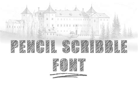 Pencil Scribble Font By Owpictures · Creative Fabrica