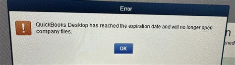expiration error r quickbooks