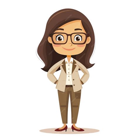 A Cartoon Character Of A Girl With Glasses And A Shirt That Says Shes A