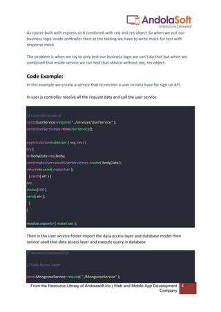 Service Oriented Architecture In NodeJS PDF