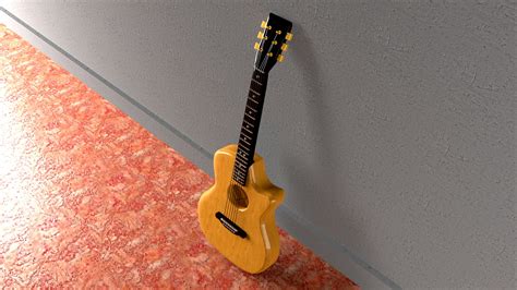 어쿠스틱 기타 3d 모델 5 Fbx Ma Obj Free3d