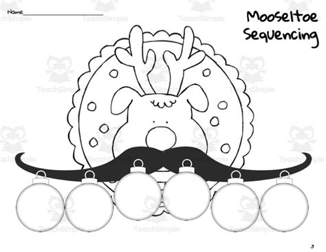 Mooseltoe Holiday Activity By Teach Simple