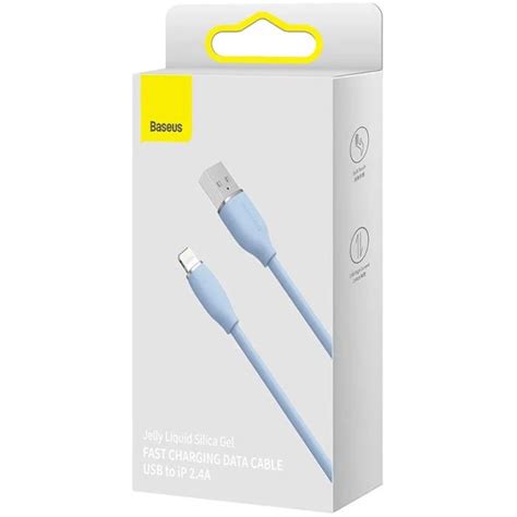 Baseus Jelly Usb Lightning Kábel 2 4a 2m Kék Baseus Hu