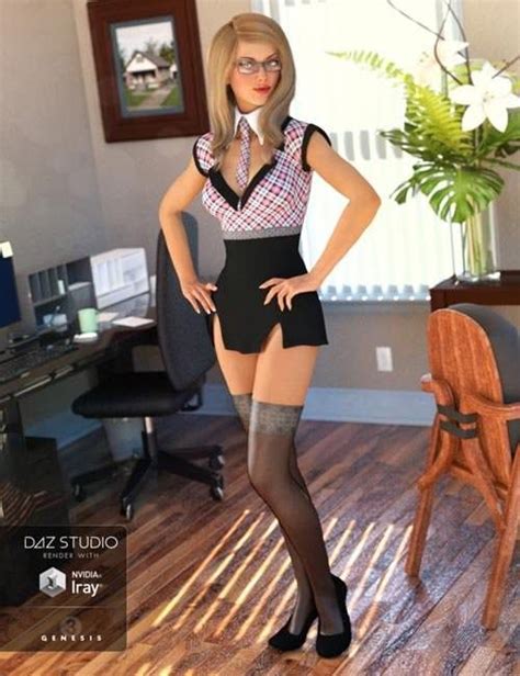 Pin Auf D Model Sexy Secretary Outfit For Genesis Female S Free Download