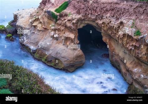 Sunny Jim Cave La Jolla Sea Cave La Jolla California Usa Stock