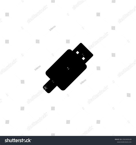 Sign Usb Type Isolated Vector Illustration Stock Vector Royalty Free Shutterstock