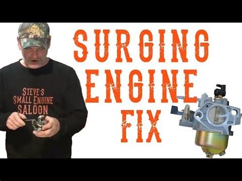 How To Fix A Surging Engine on a Lawn Mower, Pressure Washer, Tiller etc - Video - YouTube ...