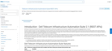 Dell Telecom Infrastructure Automation Suite 21 Rest Api Guide Dell Technologies Info Hub