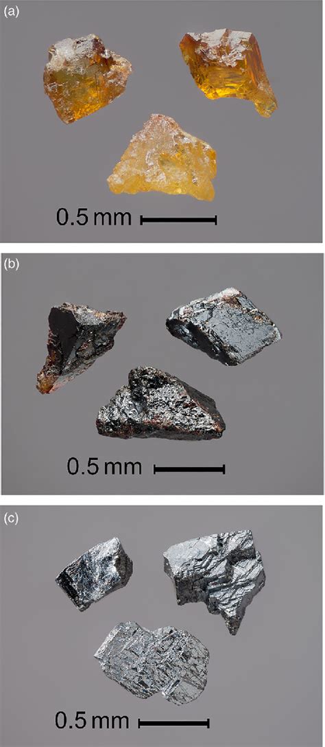 Colour Photographs Of Indicator Mineral Grains Recovered From Till In Download Scientific