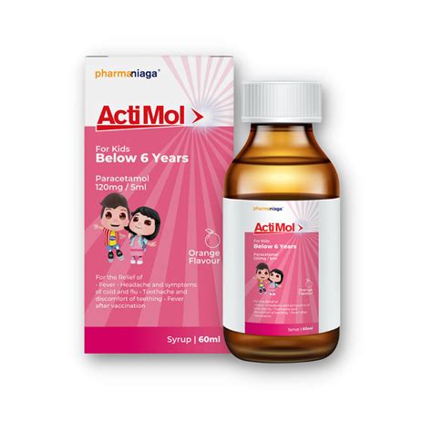 Buy 1 Free 1 Actimol Syrup 120mg5ml Orange 60ml Shopee Malaysia