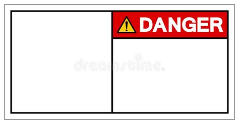 Background Danger Blank Symbol Signvector Illustration Isolate On