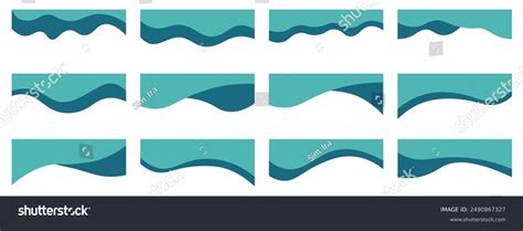 Collection Dividers Shape Templates Modern Separator Stock Vector Royalty Free 2490867327