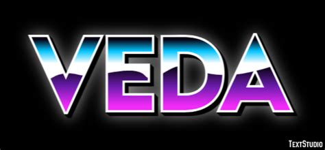Veda Text Effect And Logo Design Name