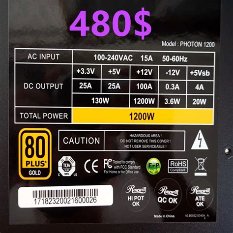 Original Psu For Rosewill Brand Full Modular Wide Mute Game Power Supply 1200w 1050w 850w Power