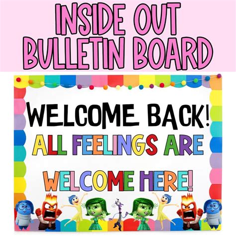 Inside Out Bulletin Board All Feelings Are Welcome Bulletin Board