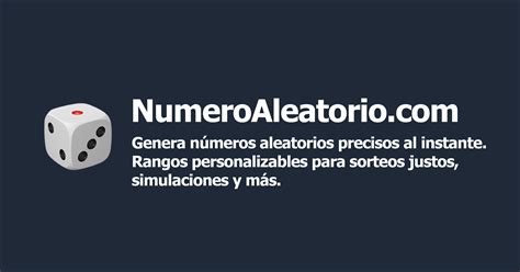 Número Aleatorio Del 1 Al 6