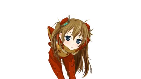 배경 화면 신세기 에반게리온 신 애니메이션 소녀들 간단한 배경 아스카 랭글리 소류 갈색 머리의 긴 머리 바디 슈트 파란 눈 1920x1080 Jonns