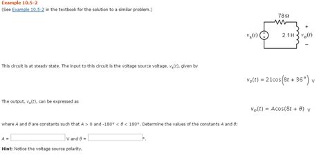 solved this circuit is at steady state the input to this