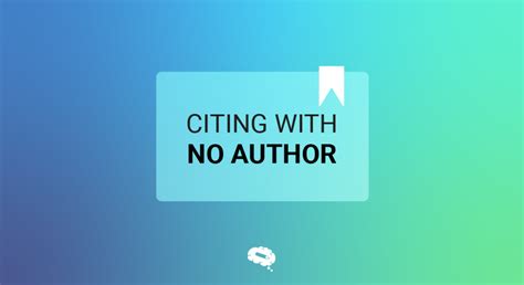 Citing With No Author Handle Sources Without Named Authors