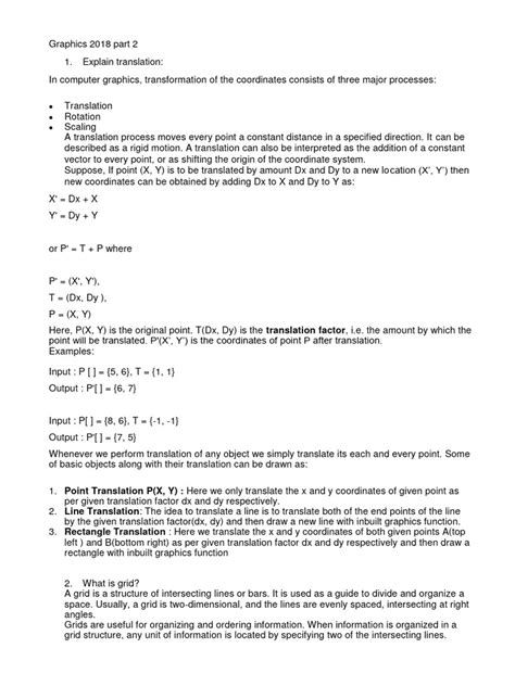 Graphics 2018 2 Pdf Force 3 D Computer Graphics
