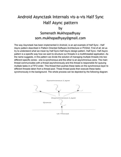 android asynctask internals vis a vis half sync half async design