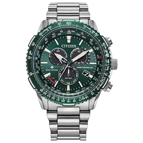 Citizen Eco Drive Pilot Chronograph Watch With Atomic