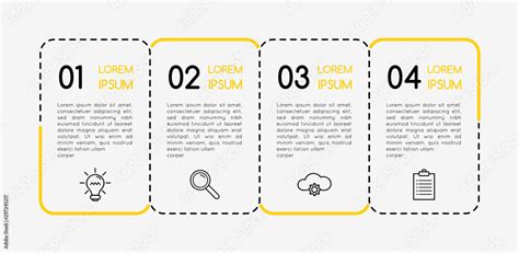 Infographic With Steps Diagram Vector Stock Vector Adobe Stock