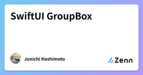 Swiftui Groupbox