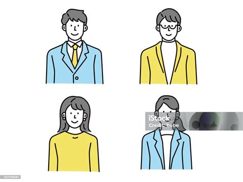 실업가 아이콘 일러스트 실업가 아이콘 일러스트라샐러리맨 커리어 우먼 여자 남자 의사 소통 남자에 대한 스톡 벡터 아트 및 기타 이미지 Istock