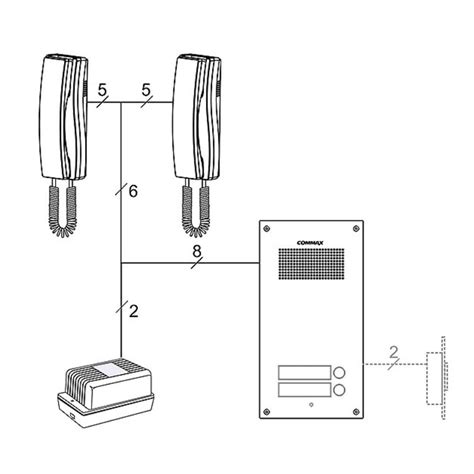 Kit Portero 4 Pulsadores 4 Teléfonos Metálico Commax Dr 4um4 Dp Ssrf