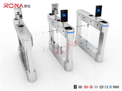 Rfid Card Reader Fingerprint Stainless Steel Turnstiles Secure Turn Style Gate